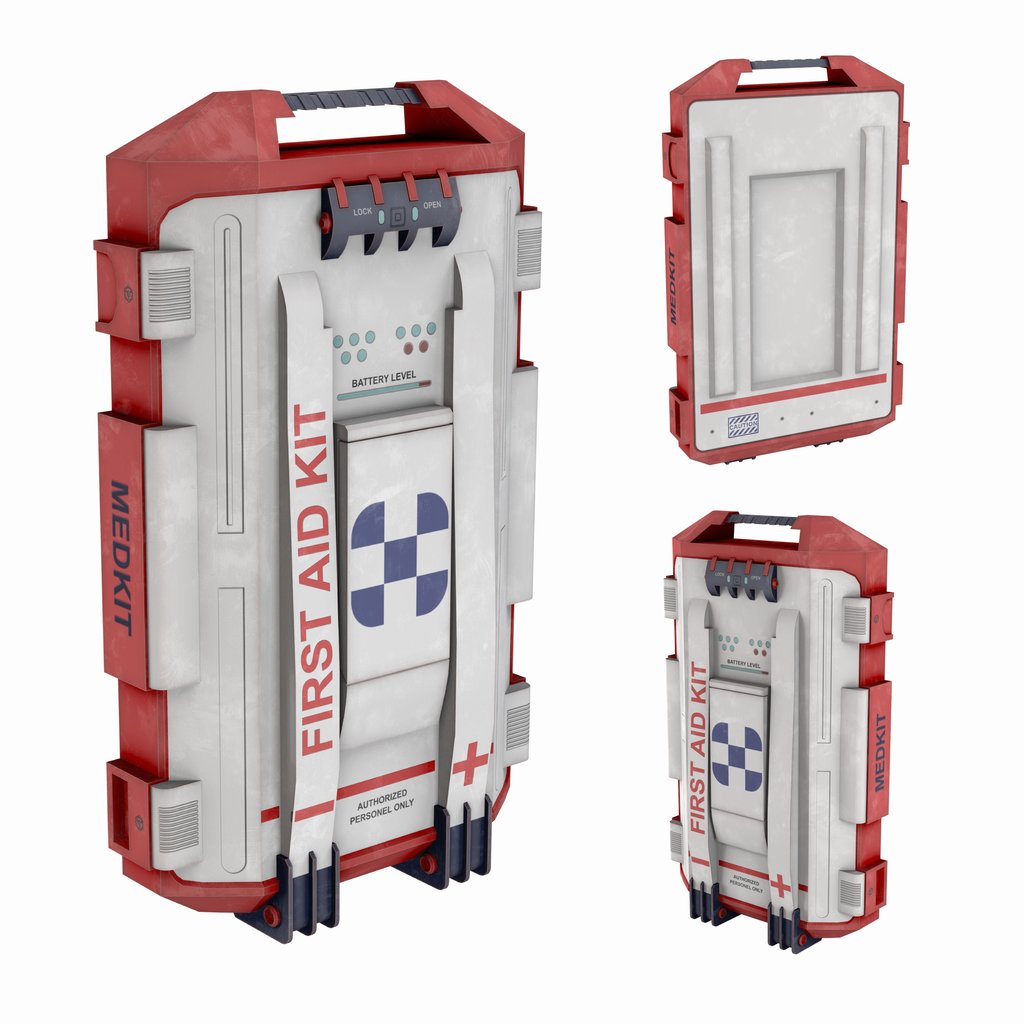 Sci-Fi MedKit | Medical Equipment models | BlenderKit