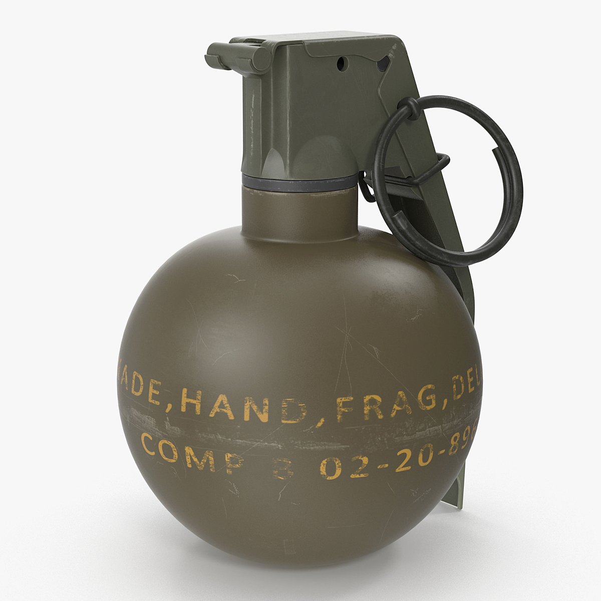M67 Hand Grenade | Historical Weapons models | BlenderKit