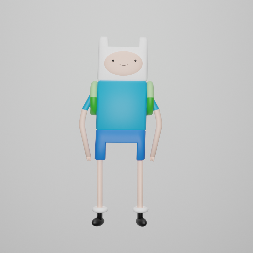 Finn the human from adventure time | Children models | BlenderKit