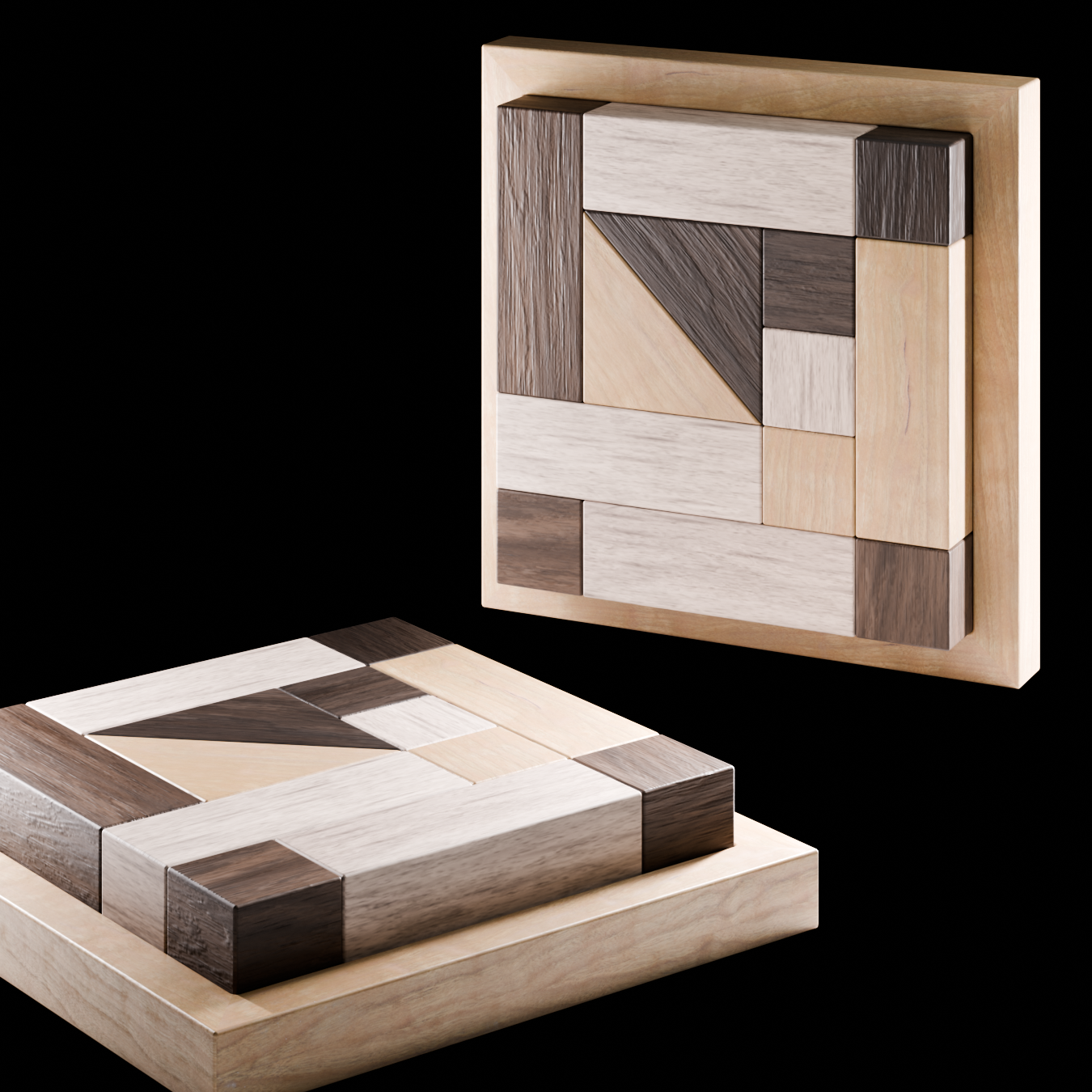 Wooden Puzzle Block | FREE Miscellaneous models | BlenderKit