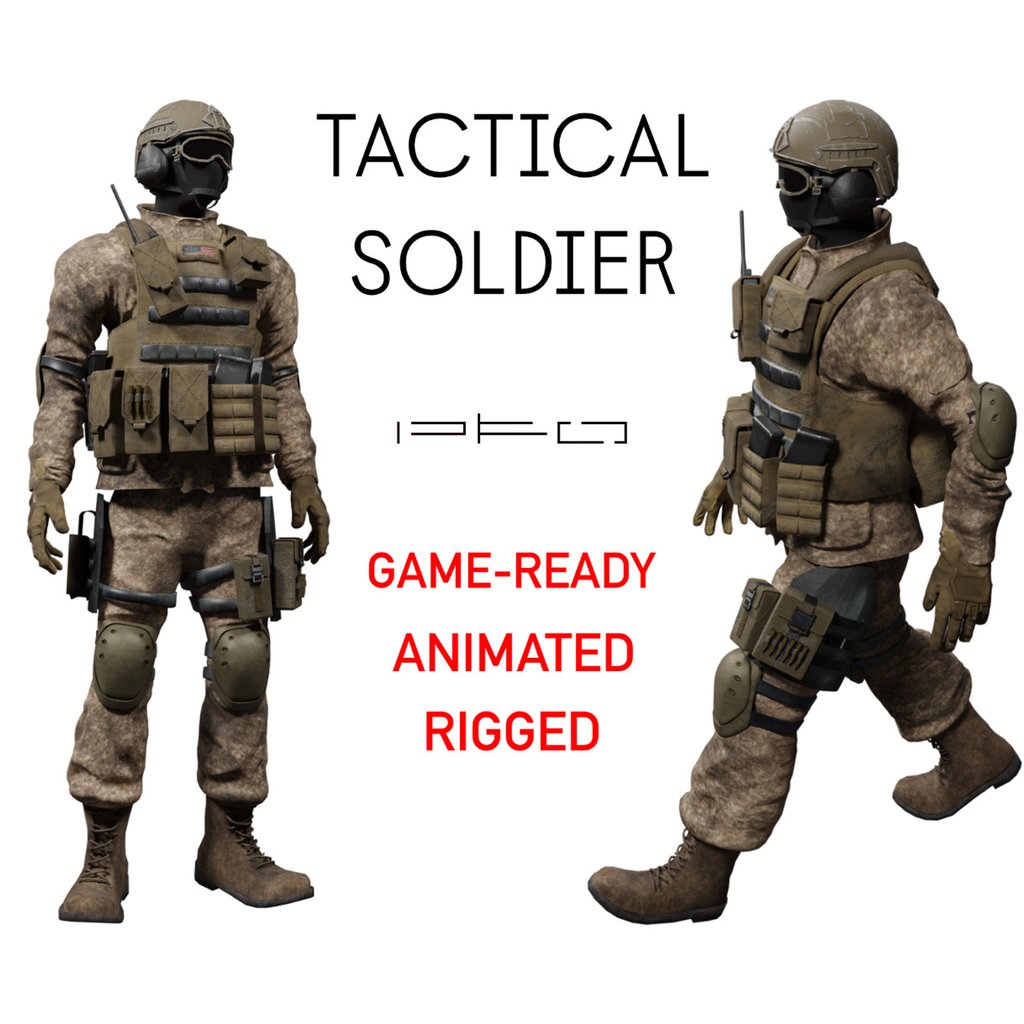 Military Characters models | BlenderKit