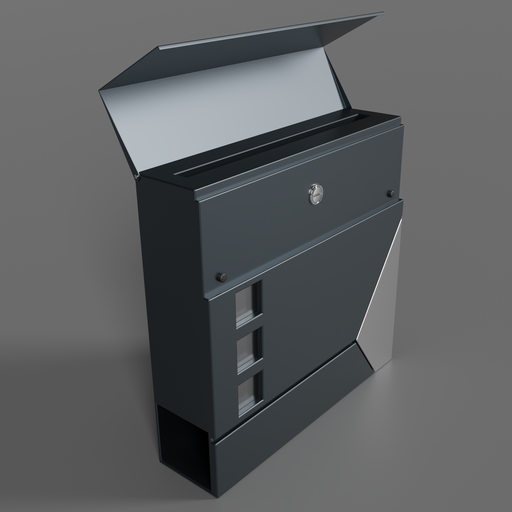 Modern mailbox | FREE Exterior Elements models | BlenderKit