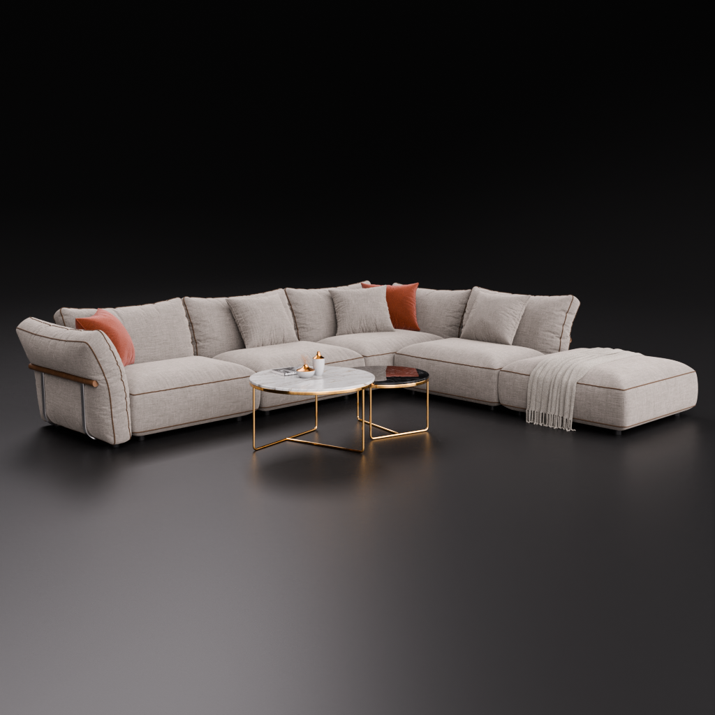 Sofa Camelot Corner | Sofas models | BlenderKit