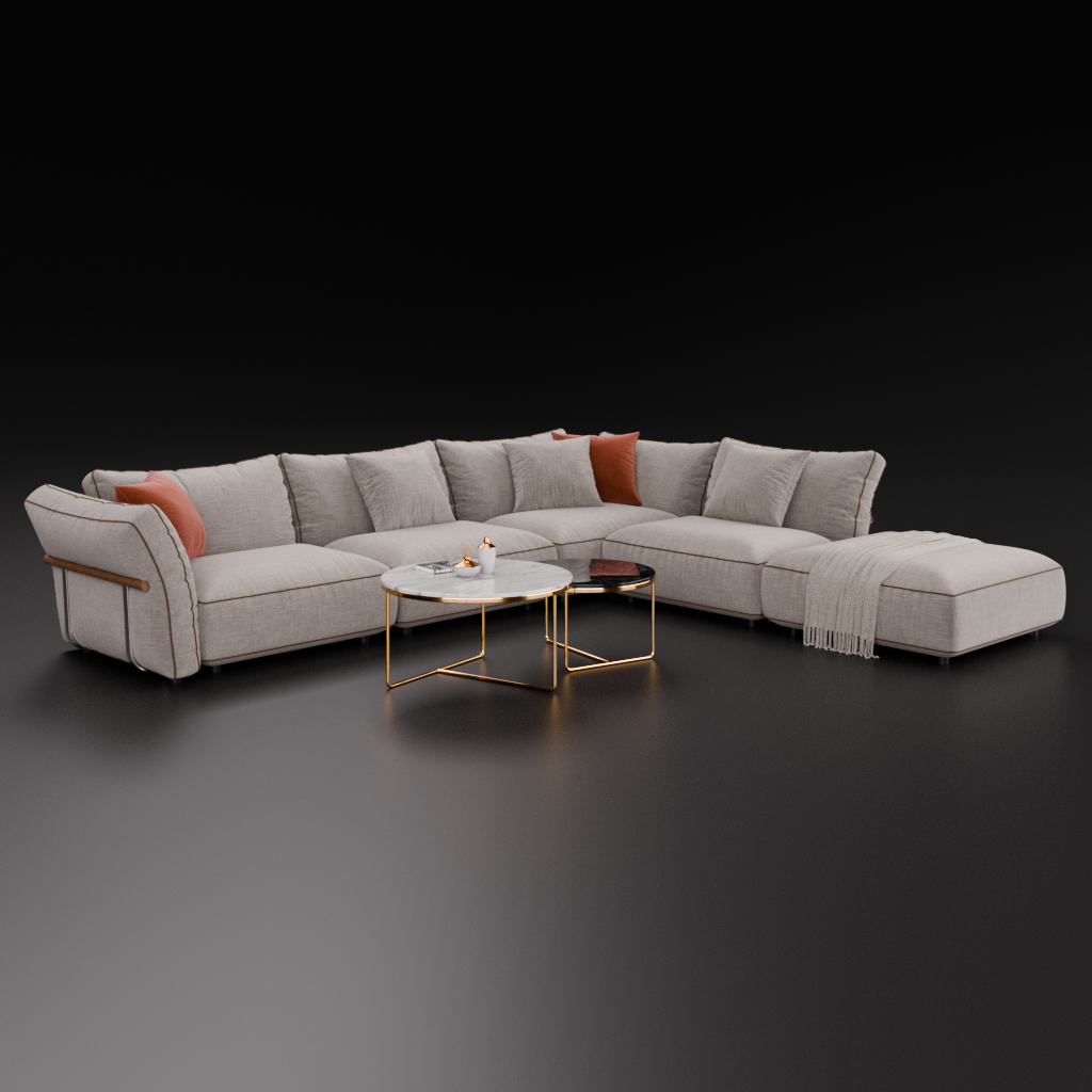 Sofa Camelot Corner | Sofas models | BlenderKit