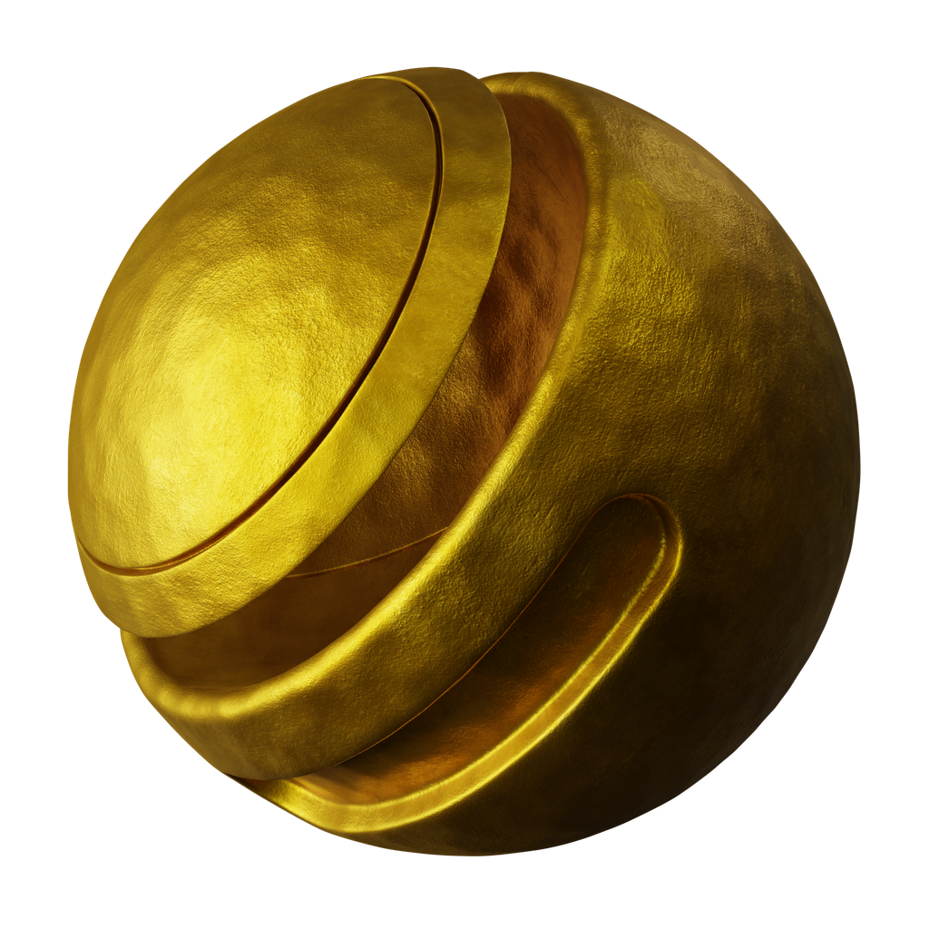 BlenderKit | Download the FREE Hammered Gold material