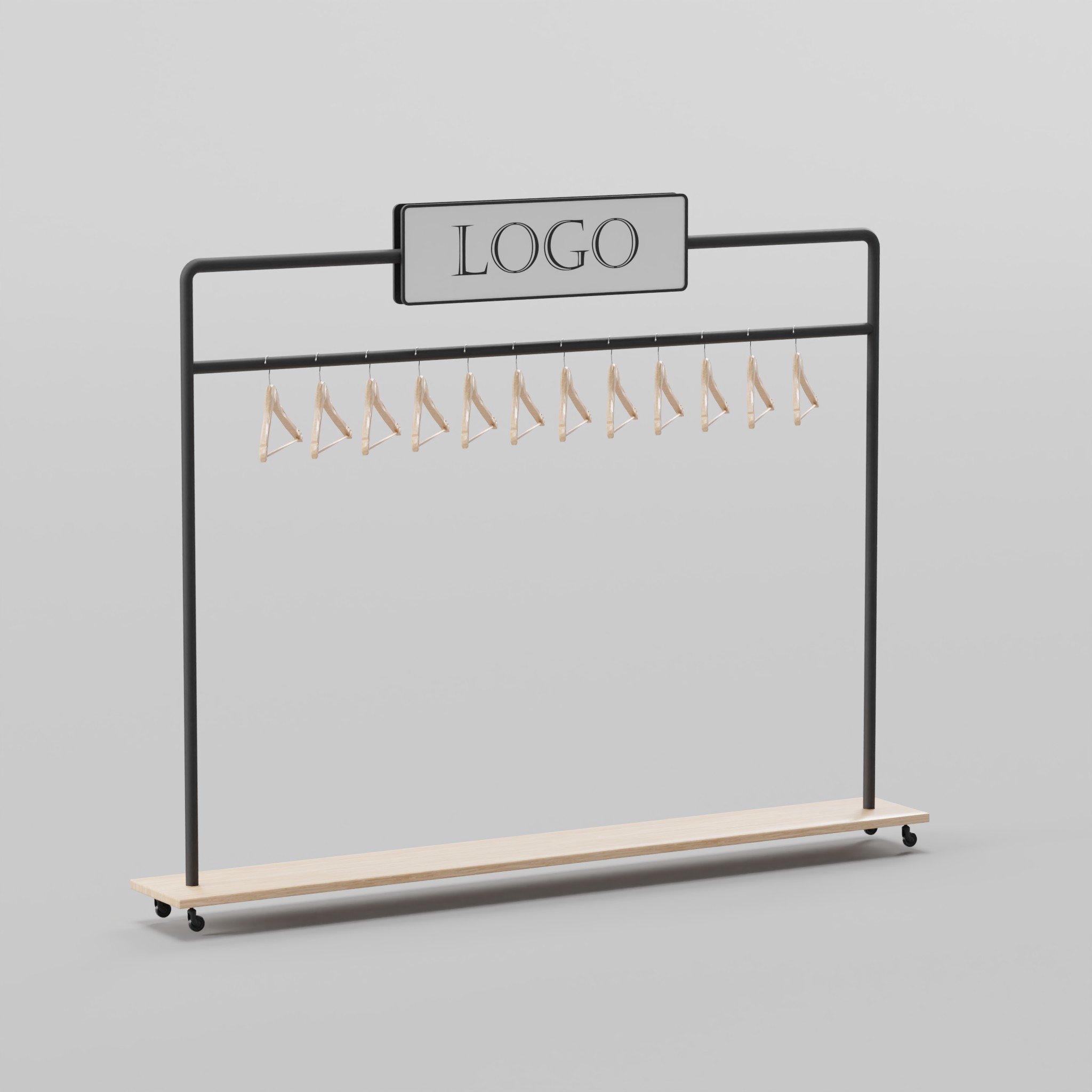 Retail Clothes Rack | Wardrobes models | BlenderKit