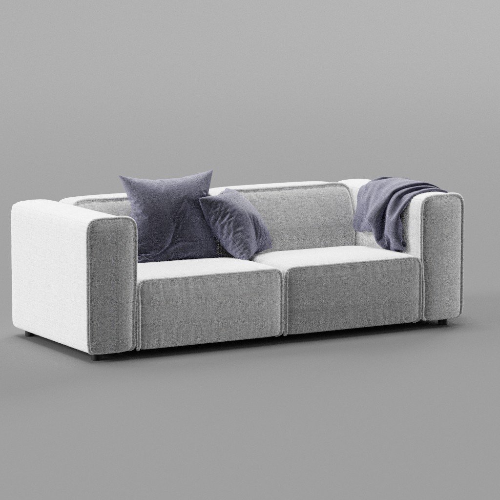 Square arm sofa | FREE Sofas models | BlenderKit