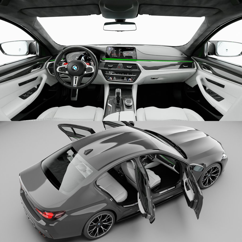 BlenderKit | Download the BMW M5 Competition F90 2021 model