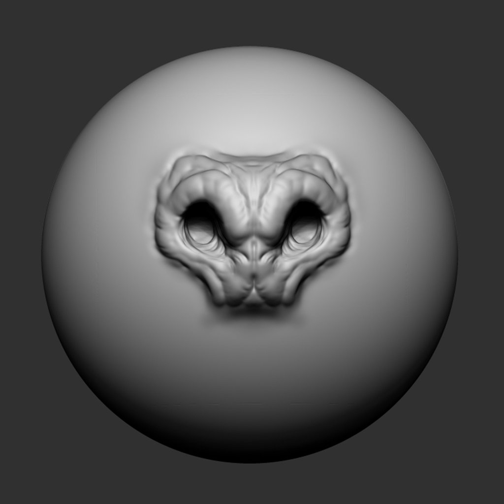 NS Creature Nose alien | Face / Head brushes | BlenderKit