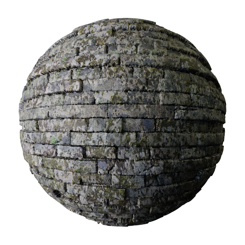 Aged Medieval Brick Wall | FREE bricks materials | BlenderKit