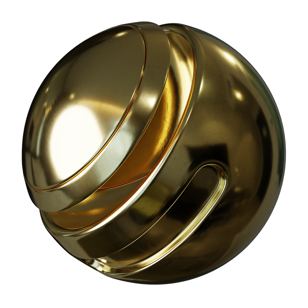 Polished Gold Foil | FREE metal materials | BlenderKit