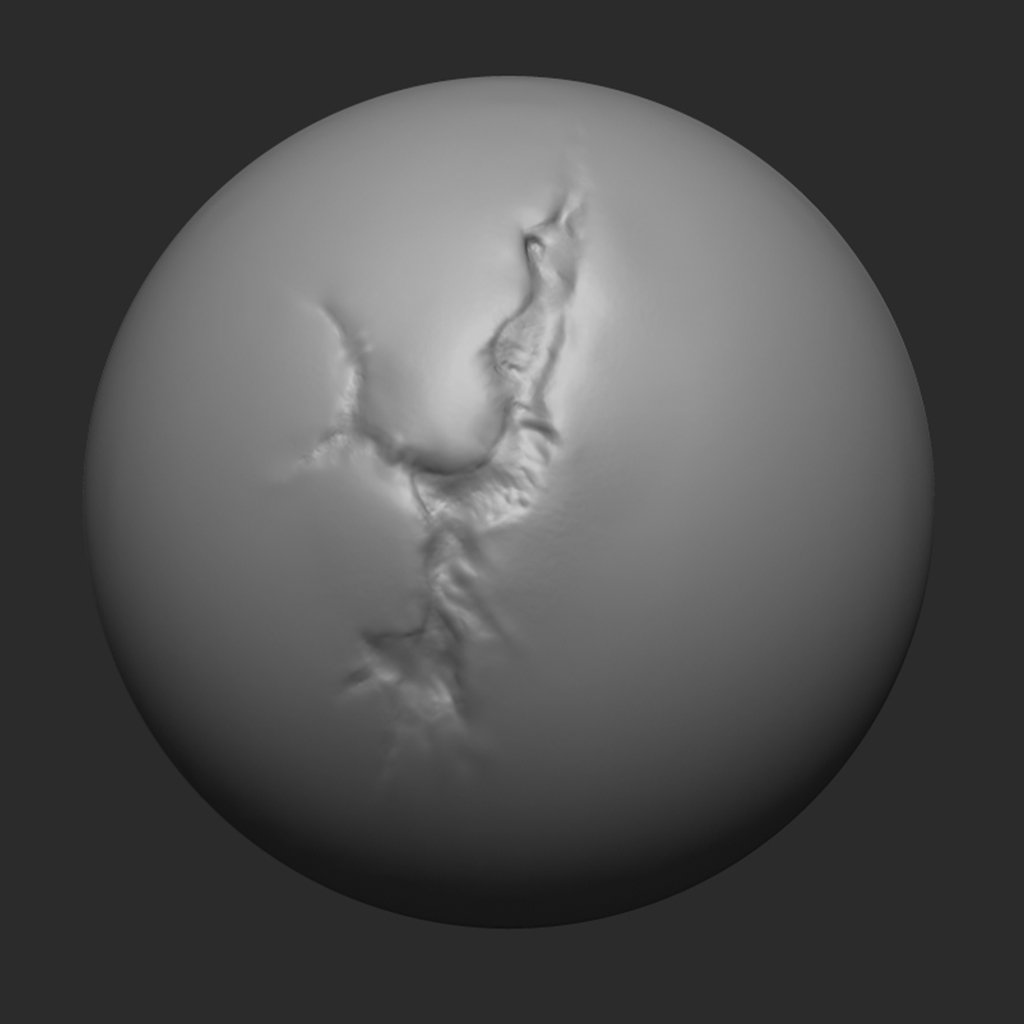 NS Flesh scar messy | scars & wounds brushes | BlenderKit