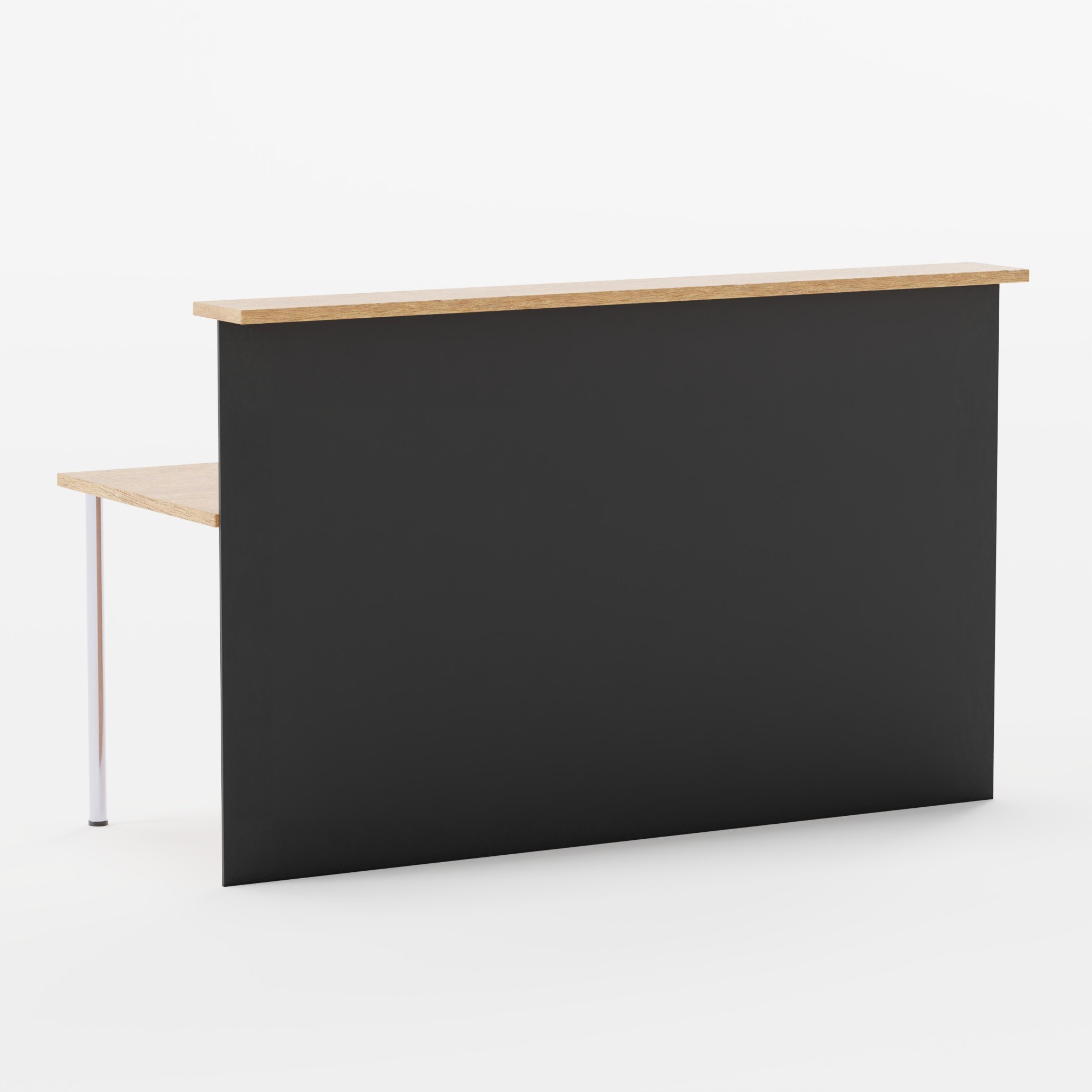 Corner Reception Desk Extension | Desks models | BlenderKit