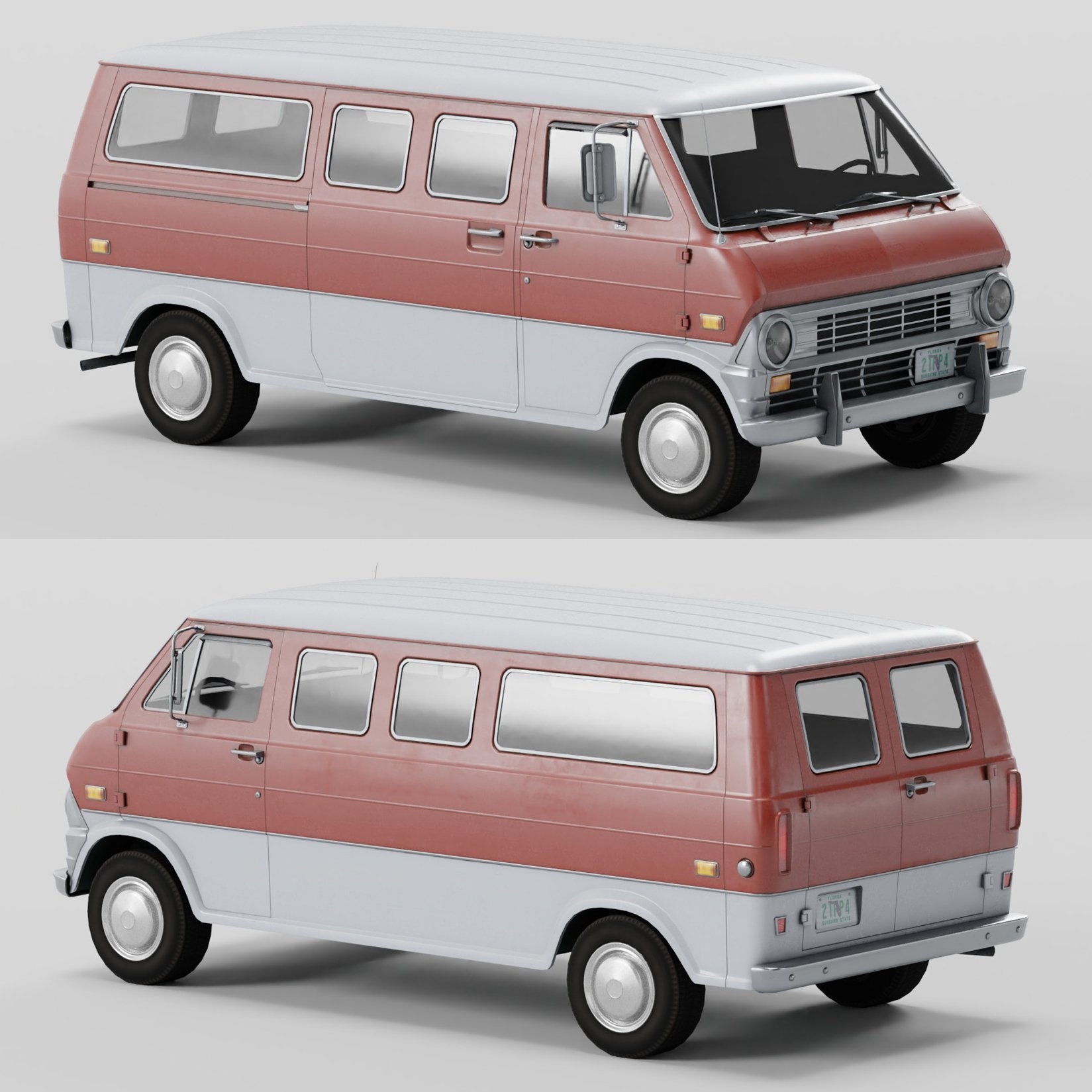 Retro Van | Vans models | BlenderKit
