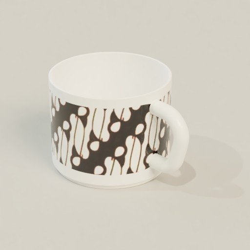 Coffee Mug With Batik Pattern | 3D Kitchenware models | BlenderKit