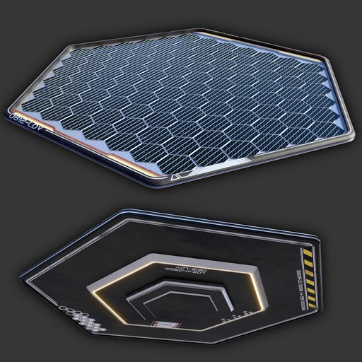 Sci-Fi Solar Panel (single unit) | FREE Miscellaneous models | BlenderKit