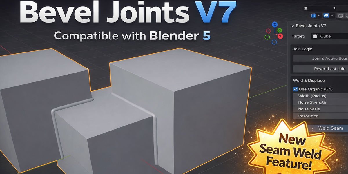 Bevel Joints - Join Meshes - Weld - Bevel V2 compatible - Set Mesh ...
