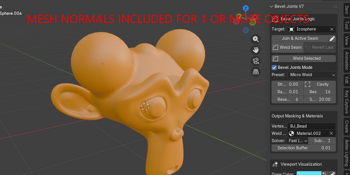 Bevel Joints - Join Meshes - Weld - Bevel V2 compatible - Set Mesh ...