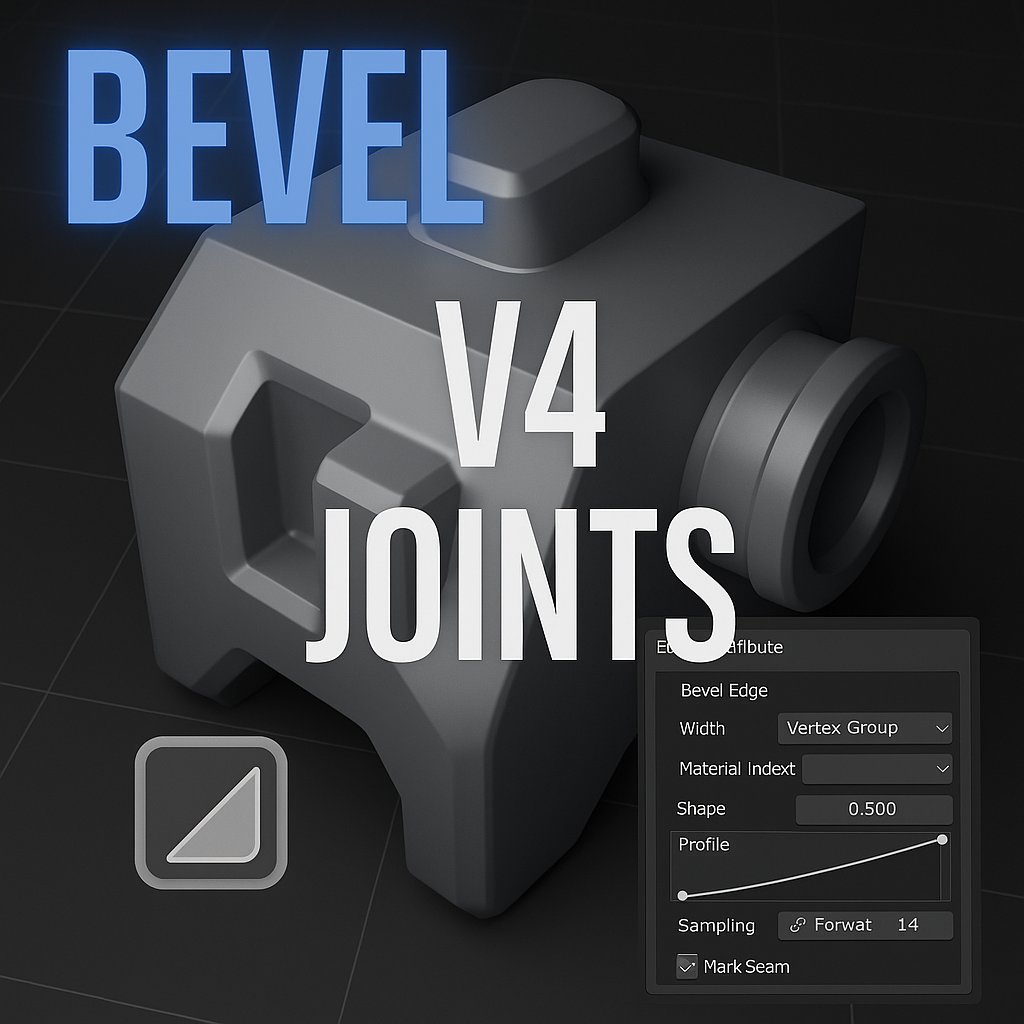Bevel Joints - Join Meshes cleanly with bevel presets & set mesh normal quick button | BlenderKit
