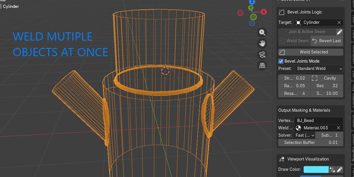 Bevel Joints - Join Meshes - Weld - Bevel V2 compatible - Set Mesh ...
