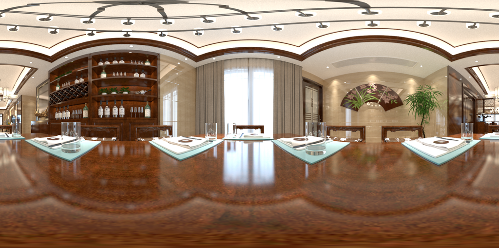 Dining room | FREE Interiors HDRis | BlenderKit