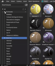 ShareTextures Asset Library | Tools add-ons | BlenderKit