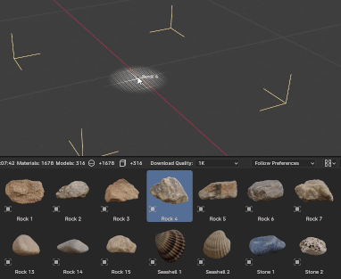 ShareTextures Asset Library | Tools add-ons | BlenderKit