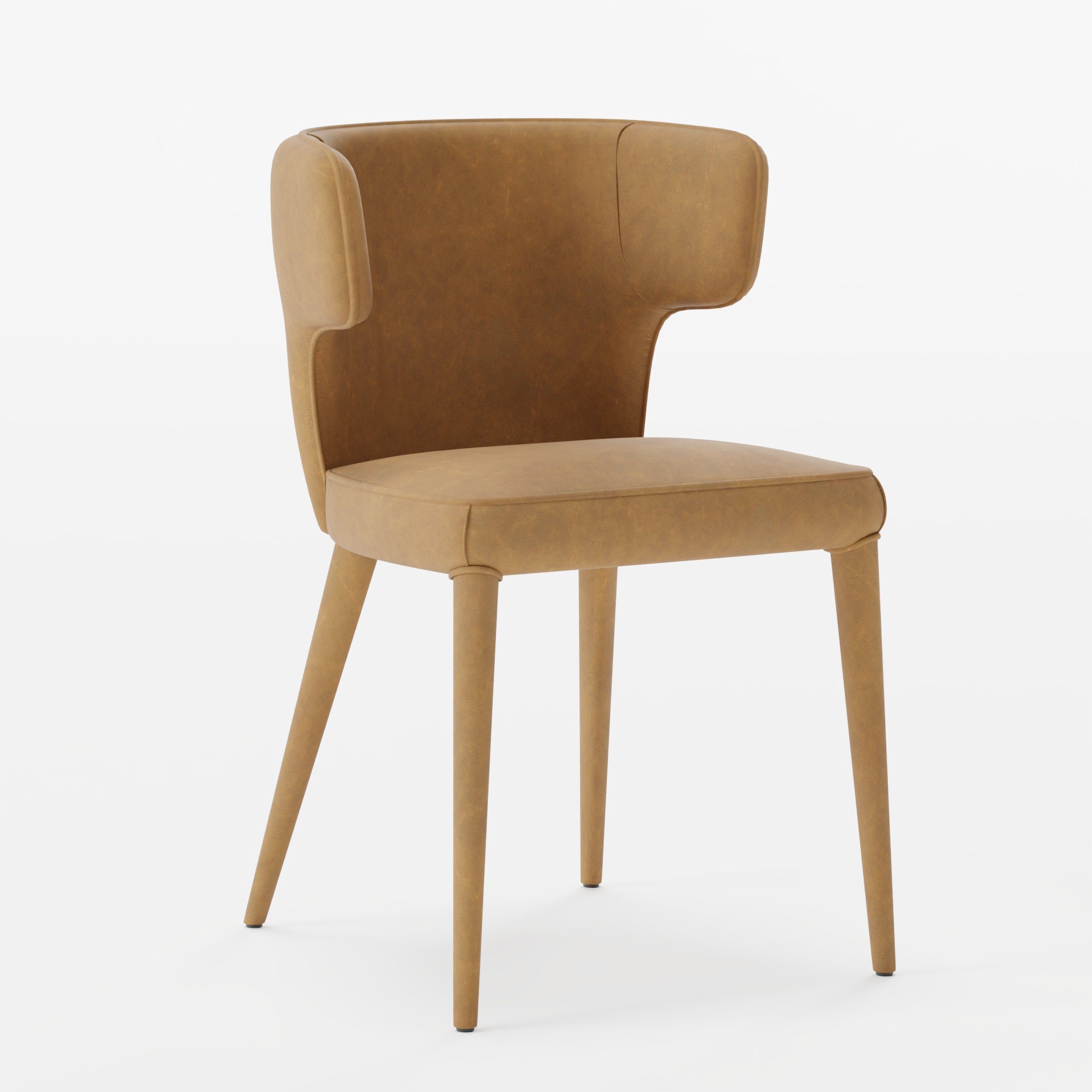 Nicola Wing Dolce Faux Dining Armchair | Sitting Chairs models | BlenderKit