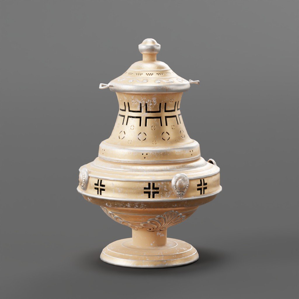 Metal Vase Ancient | Vases models | BlenderKit