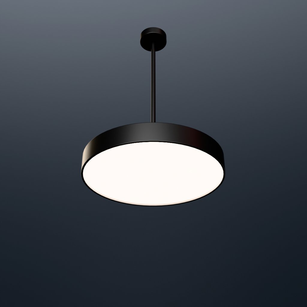 Ceiling Mounted Disc Light | FREE Ceiling Lights models | BlenderKit