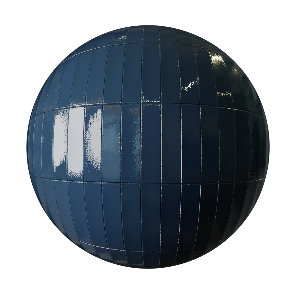 Dark Blue Glossy Ceramic Tiles | FREE ceramic materials | BlenderKit