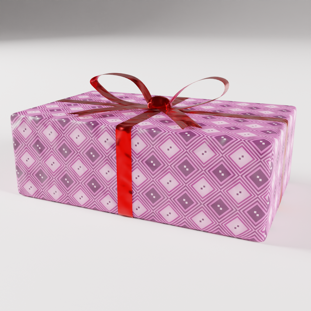 Gift box 3 | FREE Holiday Decorations models | BlenderKit