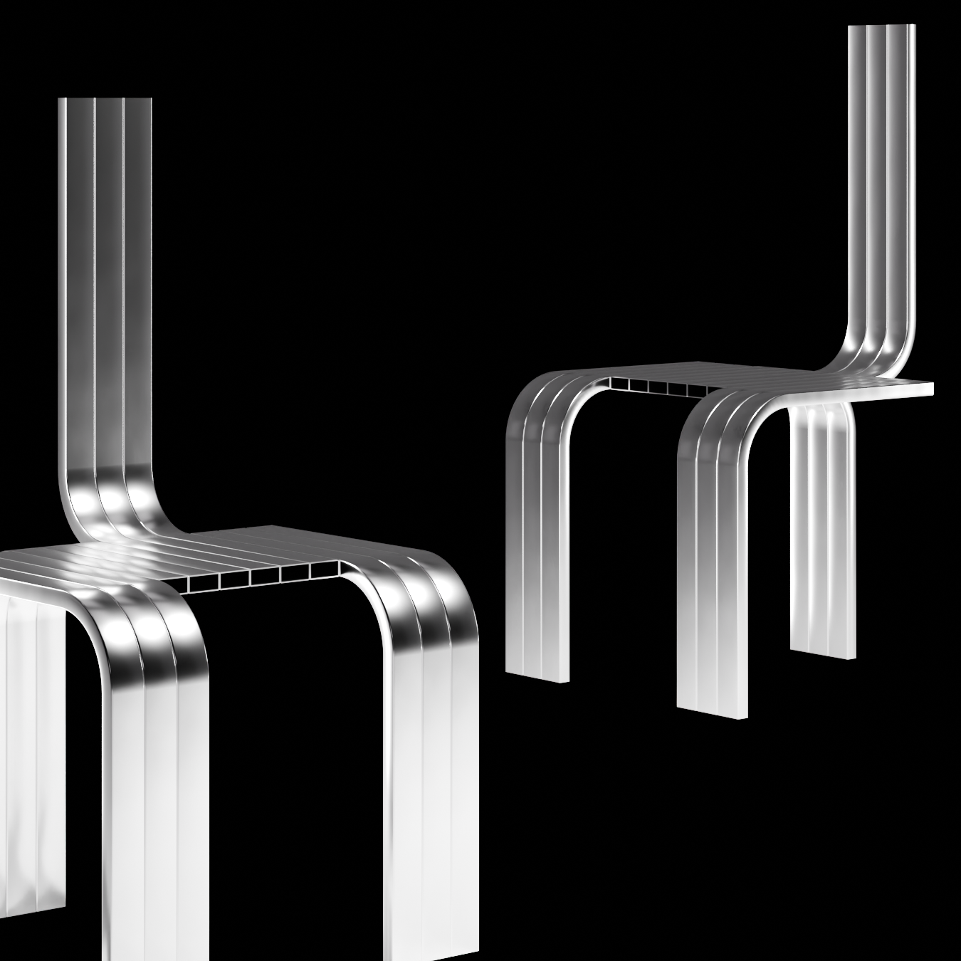 Bend Chair | Sitting Chairs models | BlenderKit