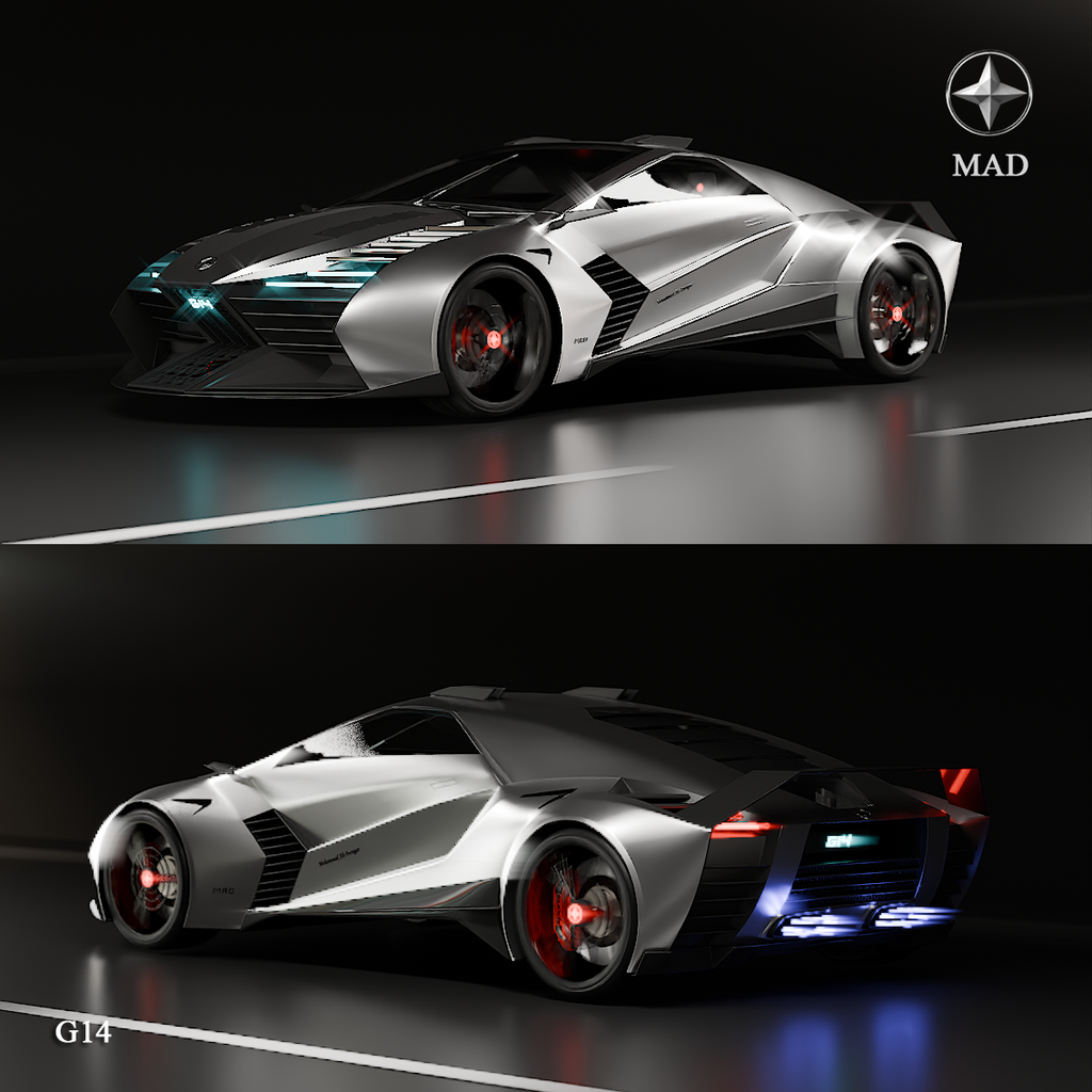 MAD G14 supercar | Luxury Cars models | BlenderKit