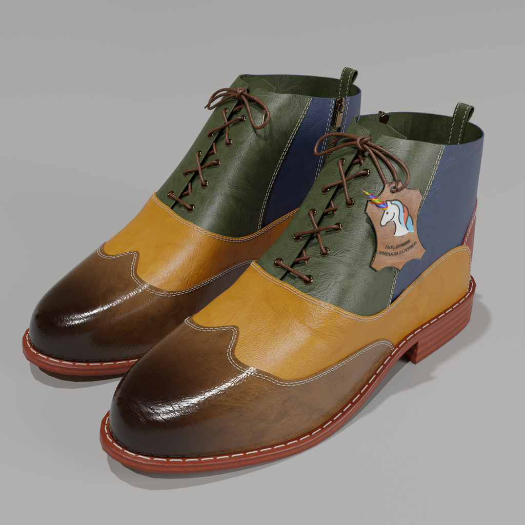 Oxford Boots Highly detailed model | FREE Footwear models | BlenderKit