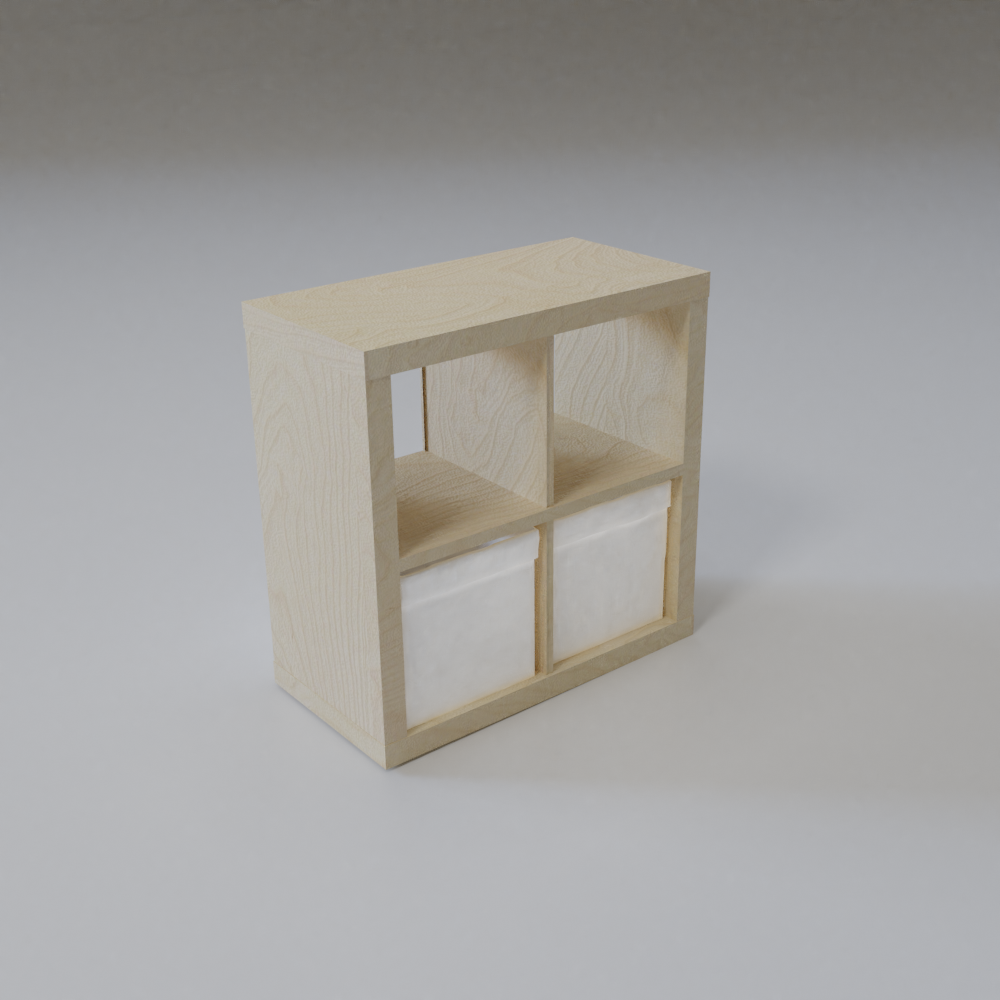 Kallax storage unit | Kitchen Storage Spaces models | BlenderKit