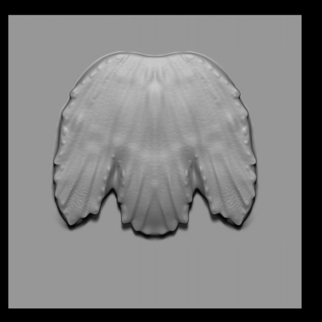 NS Sea Creature scale triple tip | Scales brushes | BlenderKit