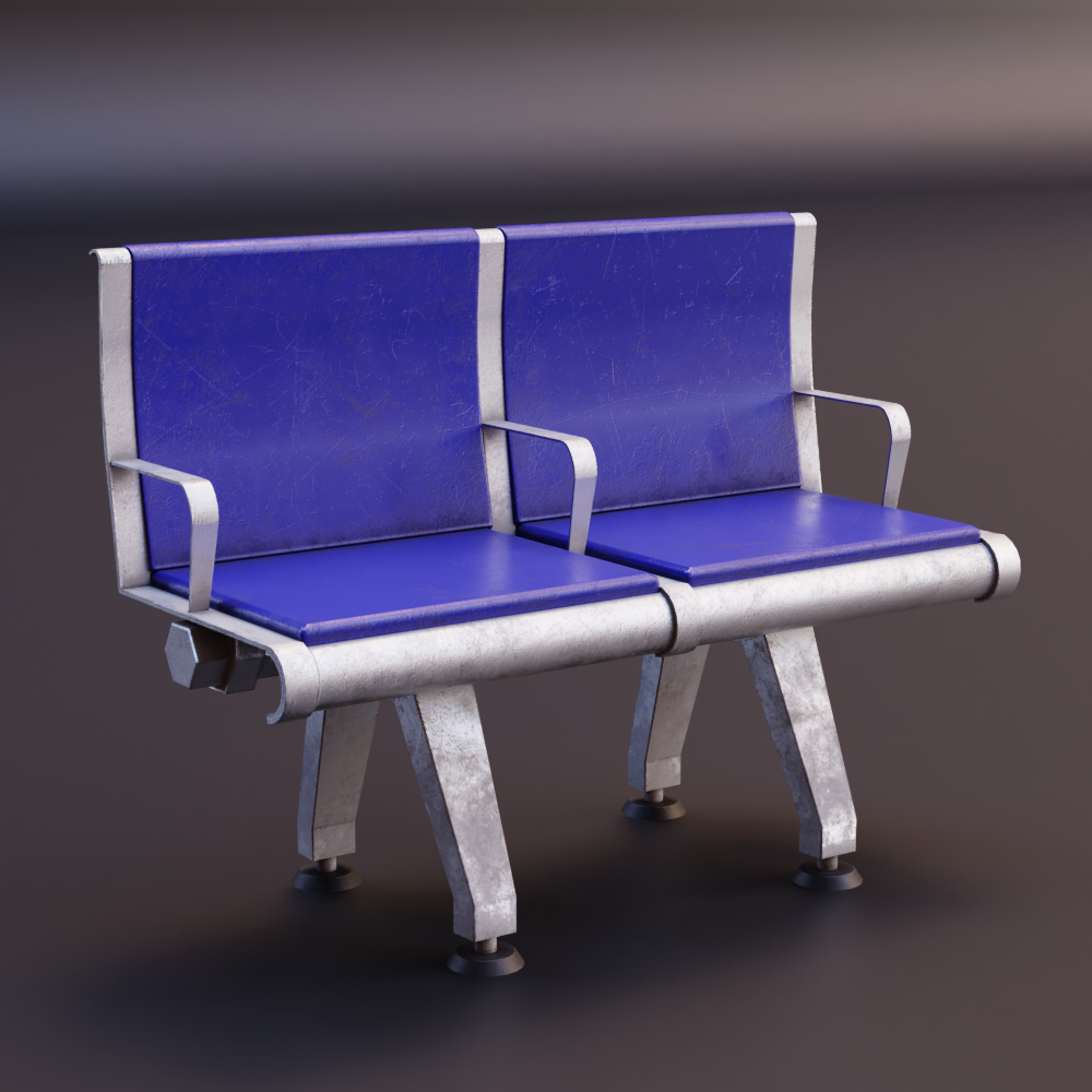 Modular Metal Seats | Outdoor Furniture models | BlenderKit