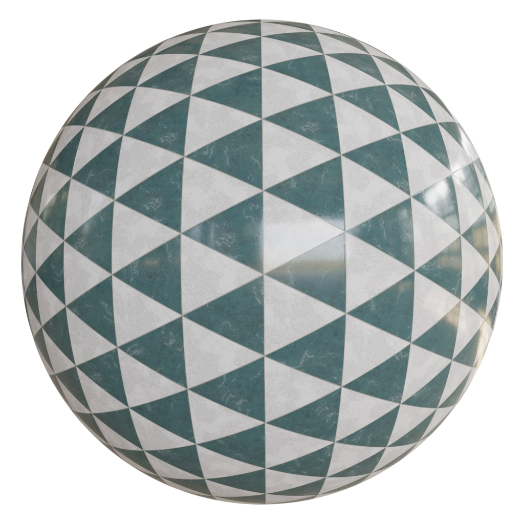 Marble rotated triangle pattern tile | FREE marble materials | BlenderKit