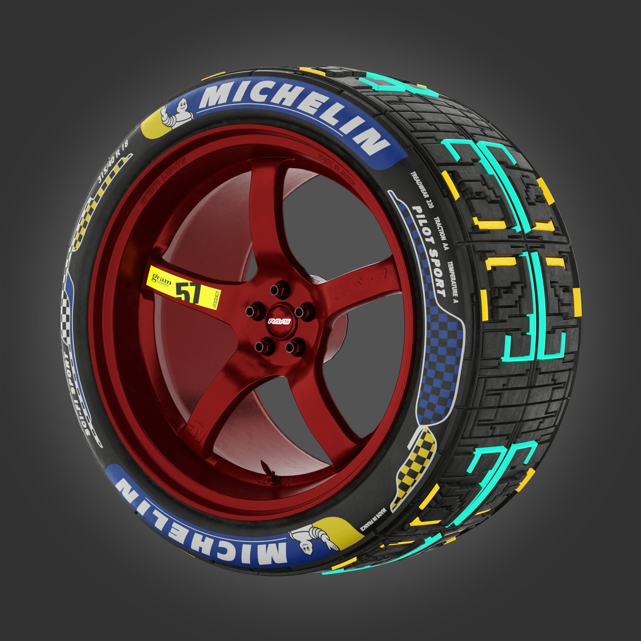 Cyberpunk Wheel | Vehicle Parts models | BlenderKit