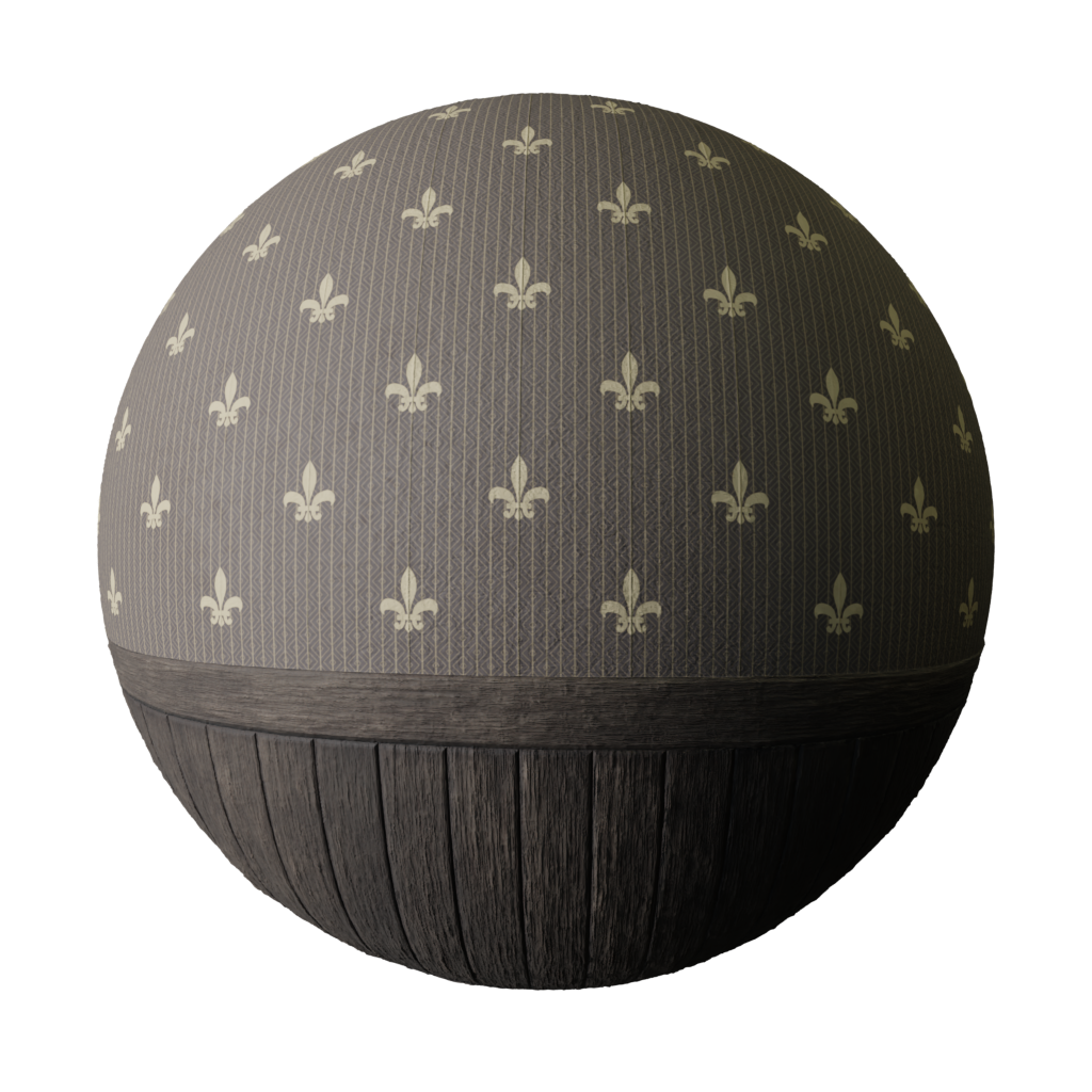 Fleur De Lis WallPaper | FREE paper materials | BlenderKit