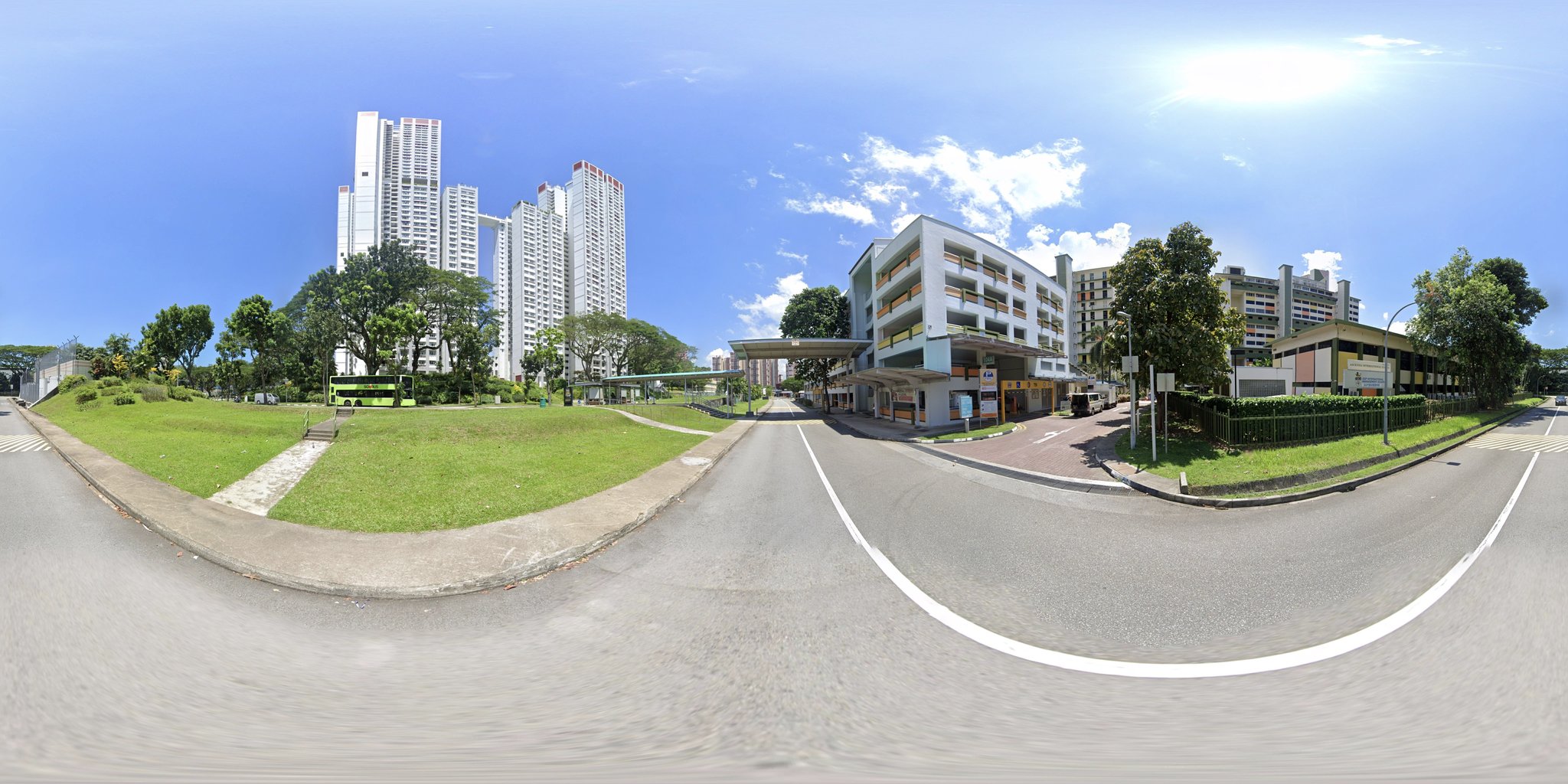 City Road Sunshine Noon | FREE Urban Elements HDRis | BlenderKit