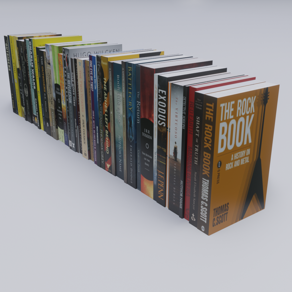 Forty-two books 2 | FREE Books models | BlenderKit