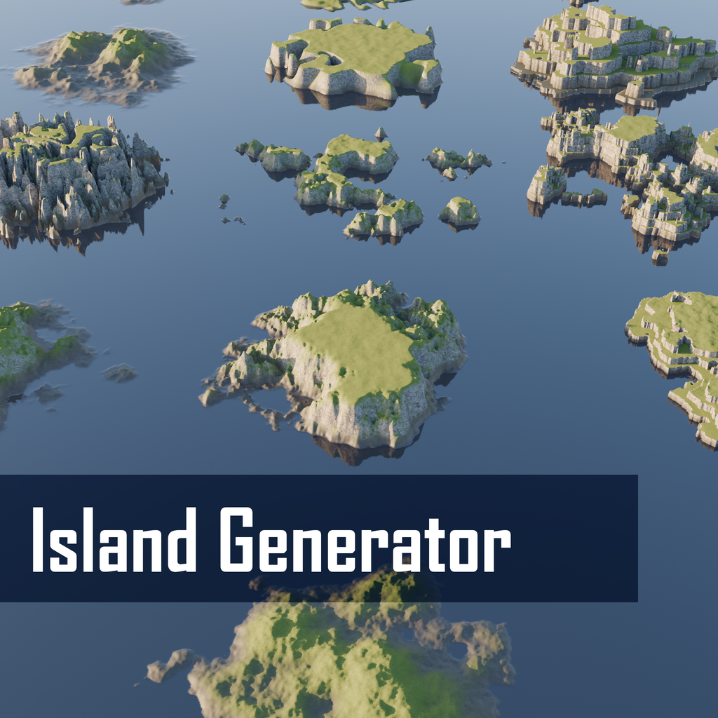 Island Generator | Geometry Nodes Mesh Generators Node Groups | BlenderKit