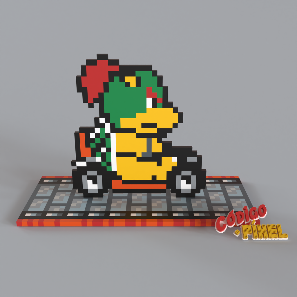 SMK057 - Super Pixel Kart Bowser Jr. | FREE 3D Character models ...