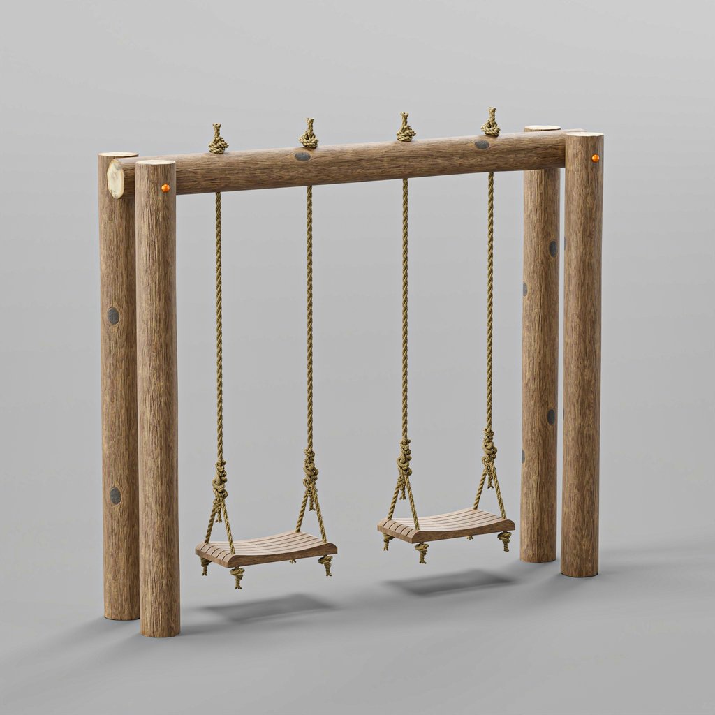 BlenderKit | Download the FREE Playground 06 - Playground swing model