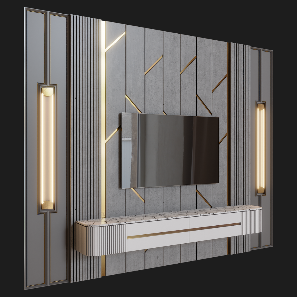 TV Unit A | Consoles models | BlenderKit