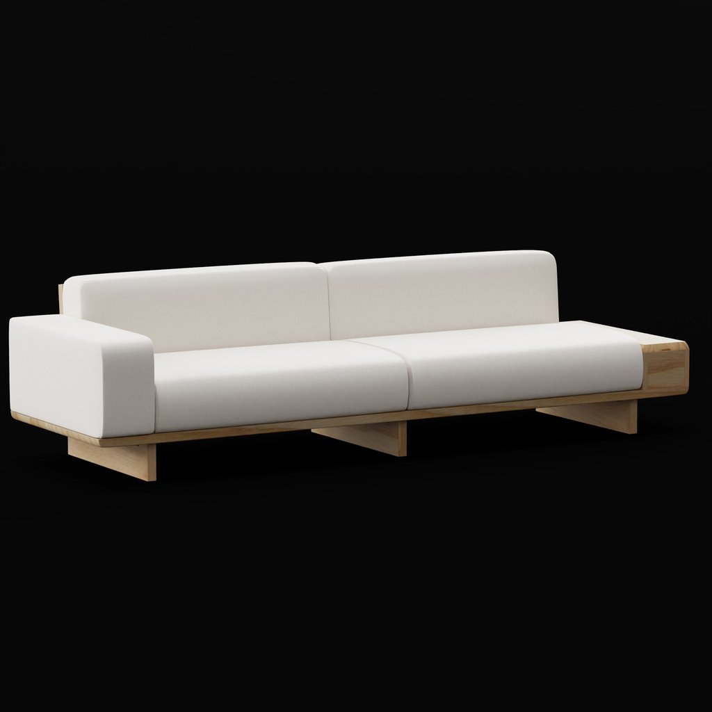 Arco Collection Sand Sofa | Sofas models | BlenderKit