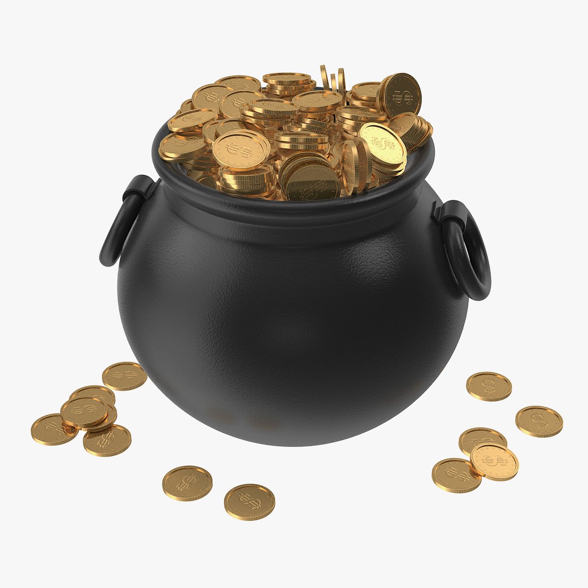 Pot of Gold | Money models | BlenderKit