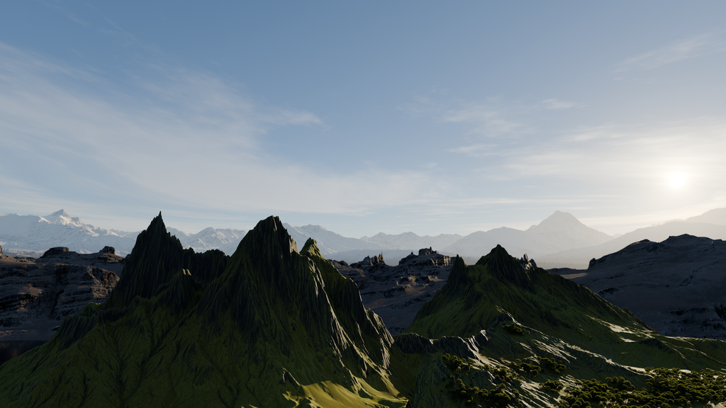 Cinematic Mountain Highlands | Nature scenes | BlenderKit